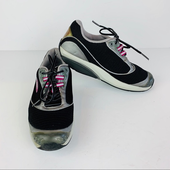 MBT | Shoes | Mbt Rocker Shoes 75 Black Silver 402203 Lace | Poshmark